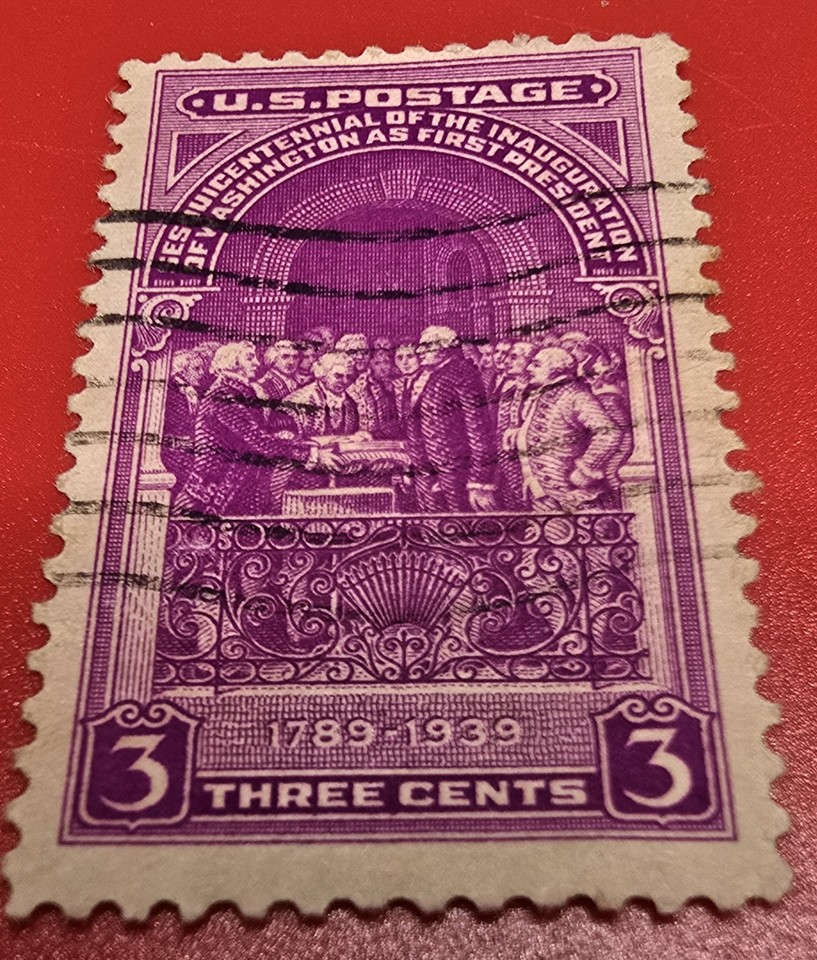 RARE-1789-1939,Inauguration 3 Cent Stamp of George Washington First ...
