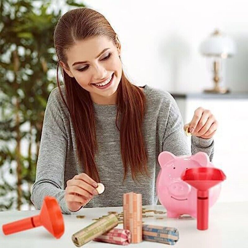 4PCS/SET 4 Color-Coded Coin Storage & Sorter Tubes Assorted Wrappers ...