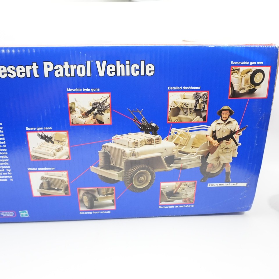 G.I. Joe Willys Jeep Desert Patrol Vehicle Hasbro 53311 Truck for 12" 1 ...