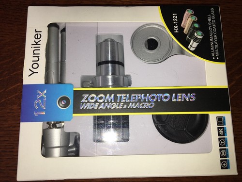 Youniker HX-1221 Phone Camera, 12X Zoom Lens Tripod & wide angle ...