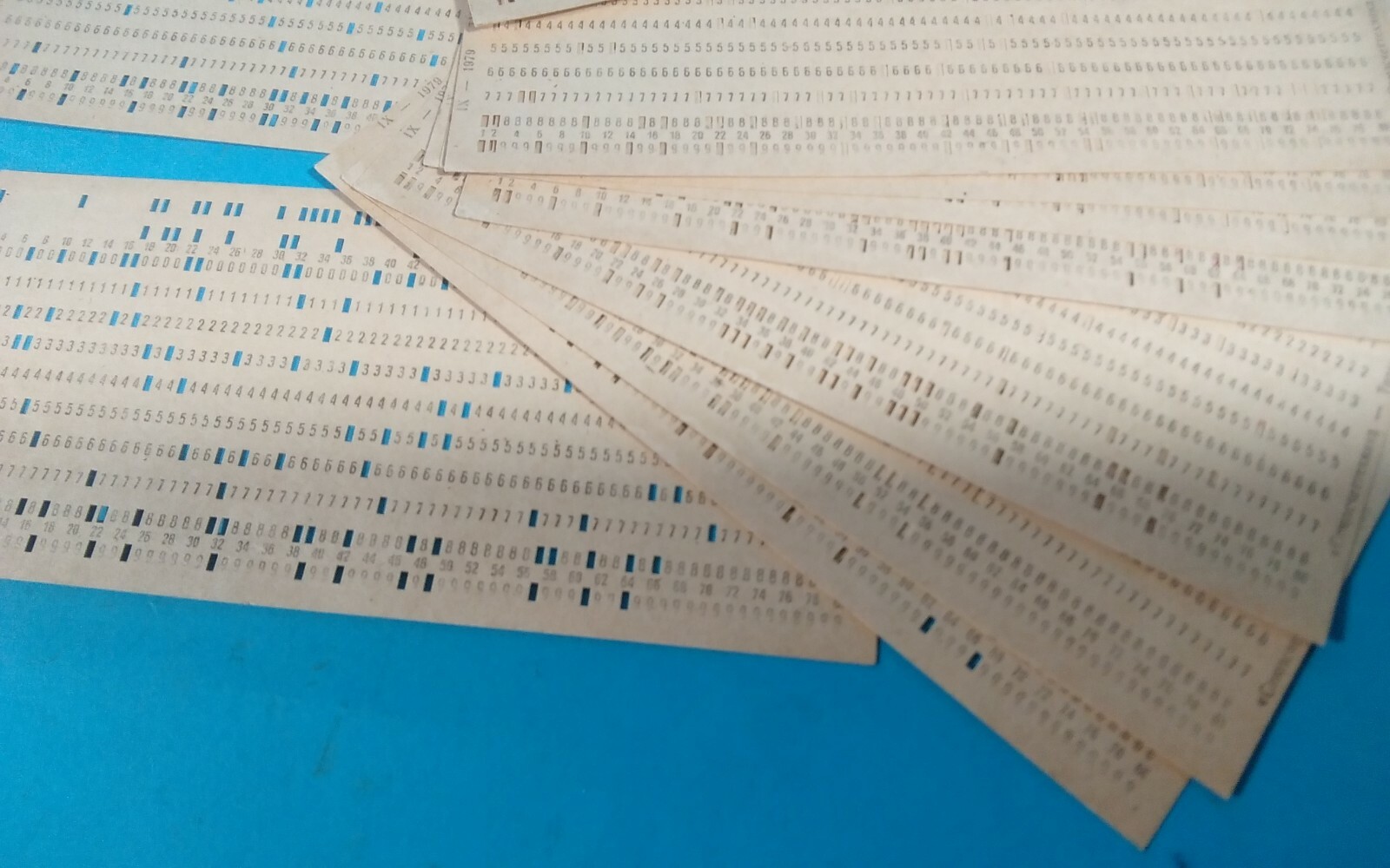 USSR Soviet Computer Mainframe Punch Card Perforated 1970s 15 pcs 11 | eBay