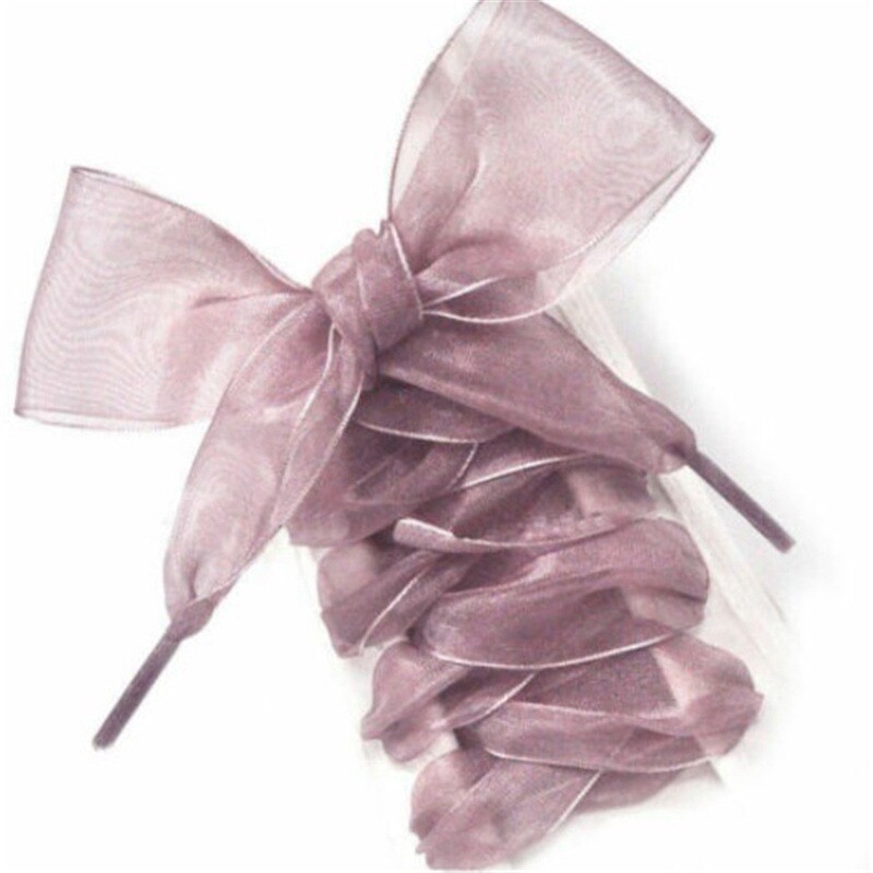 Shoes Sneakers Ribbon Shoelaces Shoestrings Satin Sport Organza Laces ...