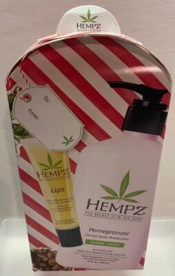 Hempz POMEGRANATE Herbal Body Moisturizer After Tan Lotion & LIP BALM ...