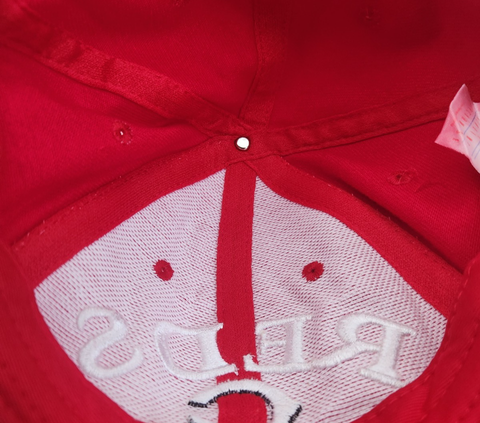 Vintage Cincinnati Reds Strapback Hat Red/White MLB Baseball Cap Unisex ...