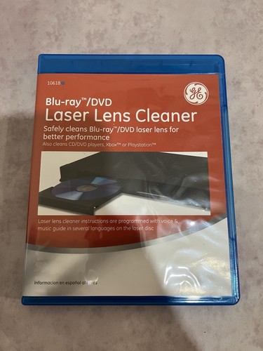 General Electric GE Blu-Ray / DVD Laser Lens Cleaner Disc CDs Xbox ...