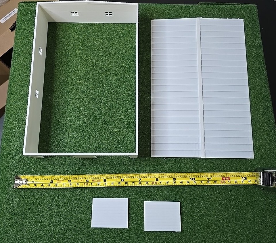 N Scale 1/160 3d Printed MEGA Warehouse Building 2 Pull Thru Doors For ...