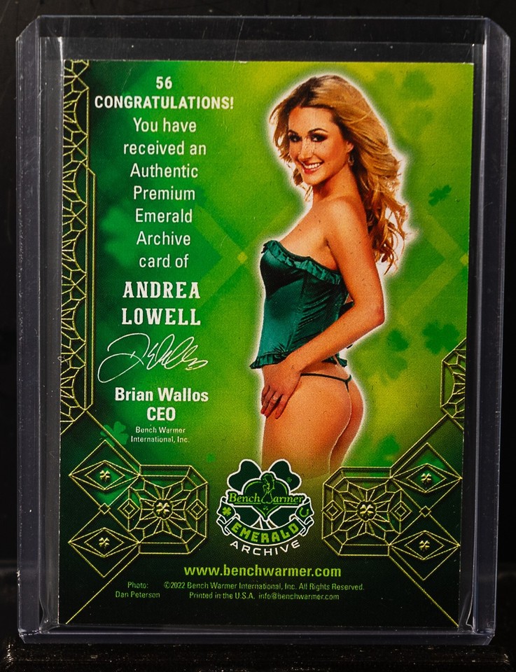 Andrea Lowell 2022 Bench Warmer Emerald Archive Silver Foil #15/25 | eBay