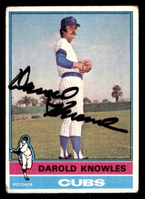 1976 Topps Baseball #617 Darold Knowles Signed Autograph (no COA) *f1 ...