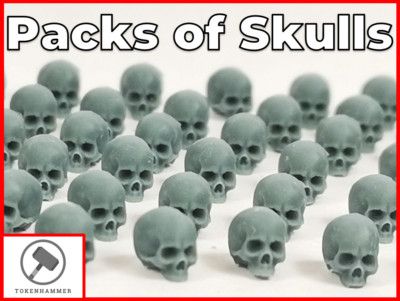Packs of Skulls for basing wargaming tabletop miniatures Sci-Fi | eBay UK