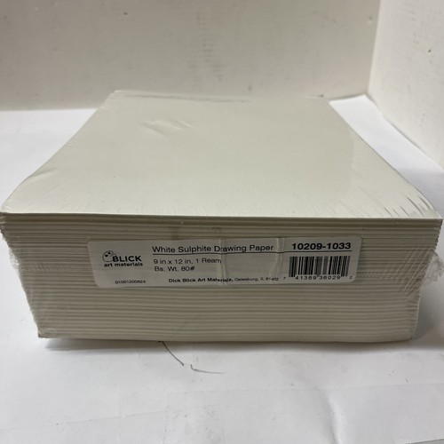 Art Drawing Paper White Sulphite 9”x 12” 10209-1033 ** See Description ...