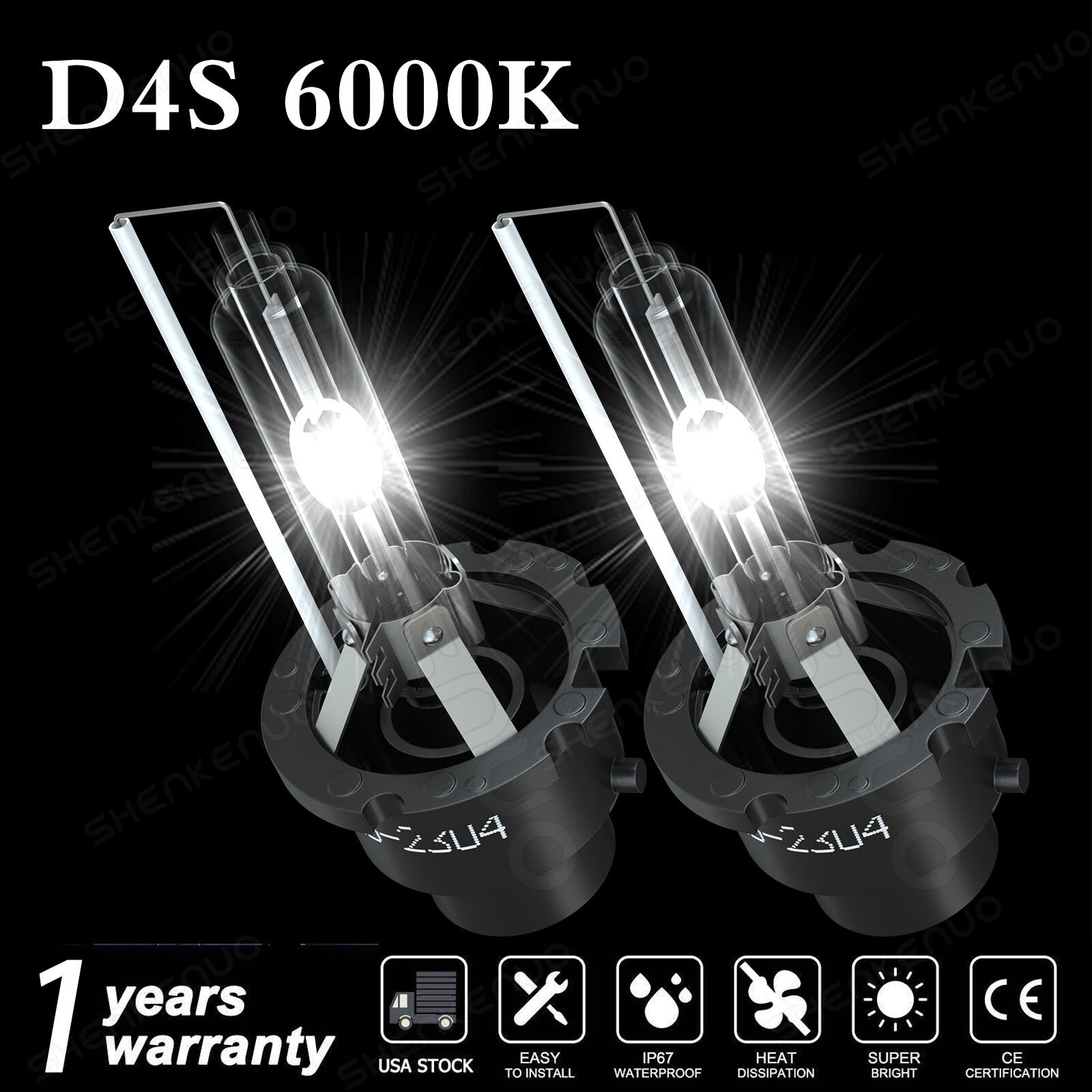 2PCS NEW OEM D4S 42402 66440 6000K FOR LEXUS TOYOTA HID XENON HEADLIGHT ...