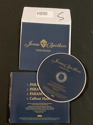 PARANOID by JONAS BROTHERS Single CD No Case #H890 | eBay