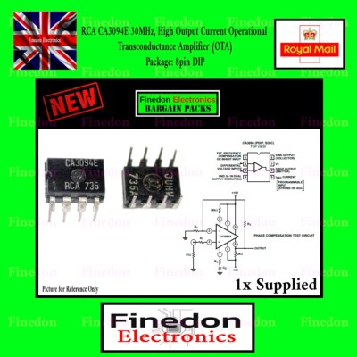 RCA CA3094E 30MHz High Output Current Operational Transconductance ...