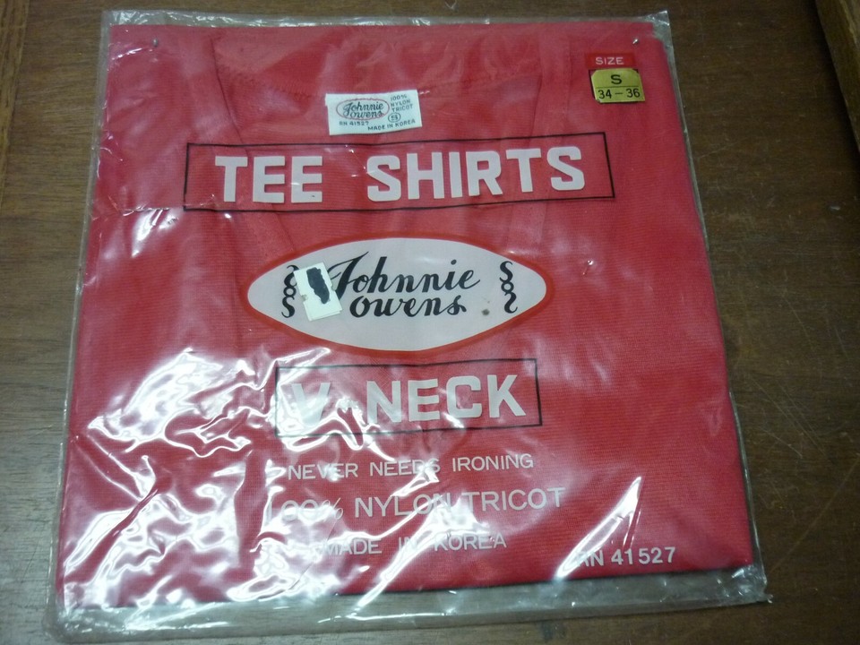 JOHNNIE OWENS RED MUSCLE SHIRT SHEER SMALL VTG. NYLON | eBay