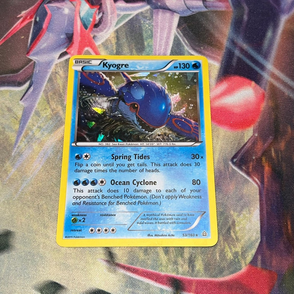 Cartao Kyogre Primordial Pokemon Shadow Lugia, Primordial Kyogre,