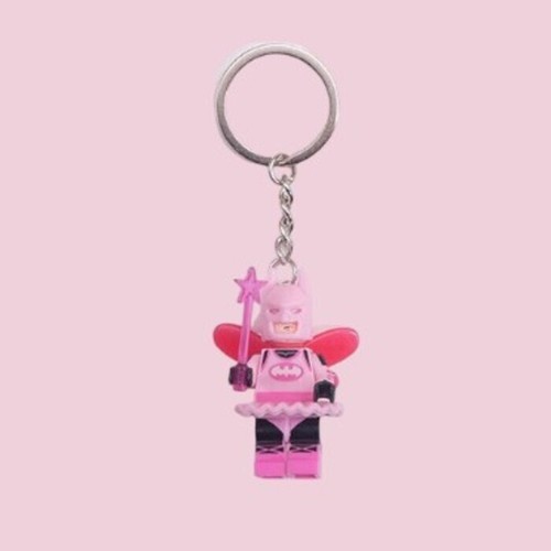 2024 HOT Exclusive Pink Fairy Batman Lego Keychain Valentine's Day ...