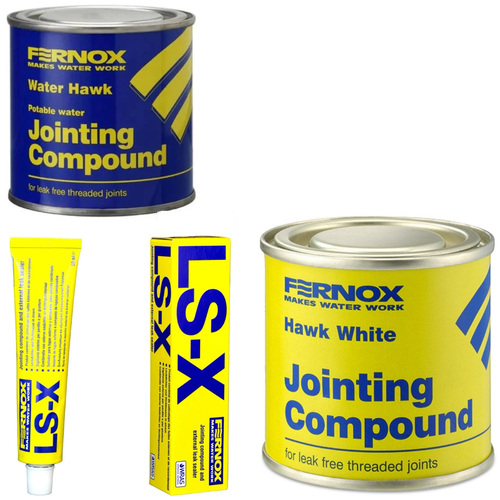 Fernox Hawk White Pipe Jointing Compound Leak Free Joints 200g, LS-X ...