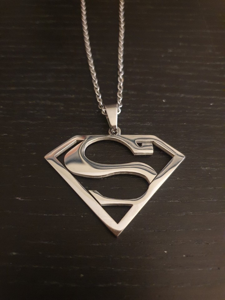 large SUPERMAN S COMIC TV HERO Pendant 22" necklace | eBay