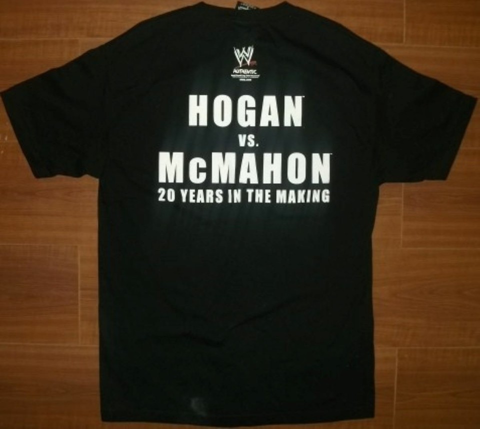 wwe wwf ljn wrestlemania XIX battle in seattle hogan vs mcmahon t-shirt ...
