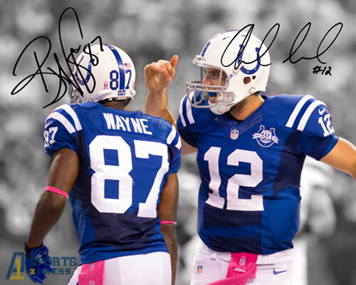 Reggie Wayne Andrew Luck Indianapolis Colts Signed Photo Autograph ...