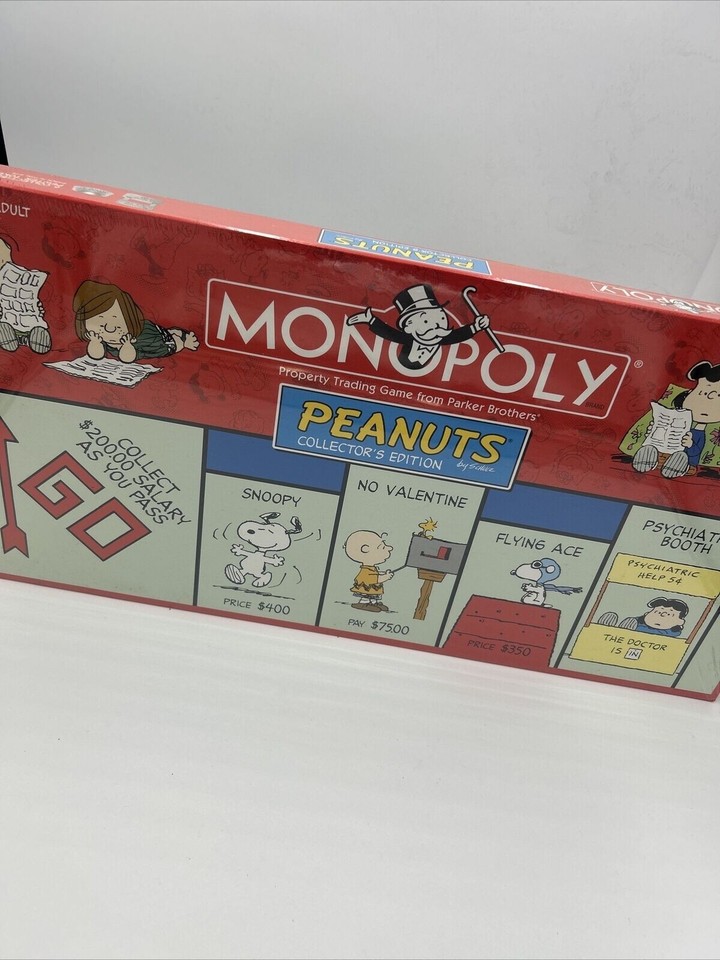2002 Peanuts Monopoly Collectors Edition Board Game New Factory Sealed ...
