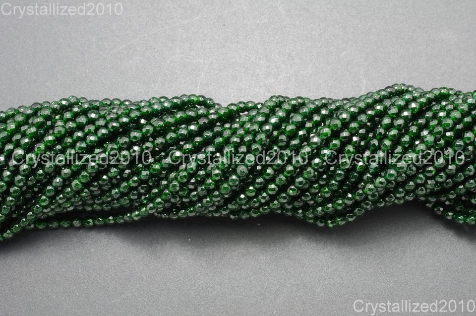 AAA Natural Gemstones Faceted Round Beads Crystal Quartz Amethyst 2mm ...