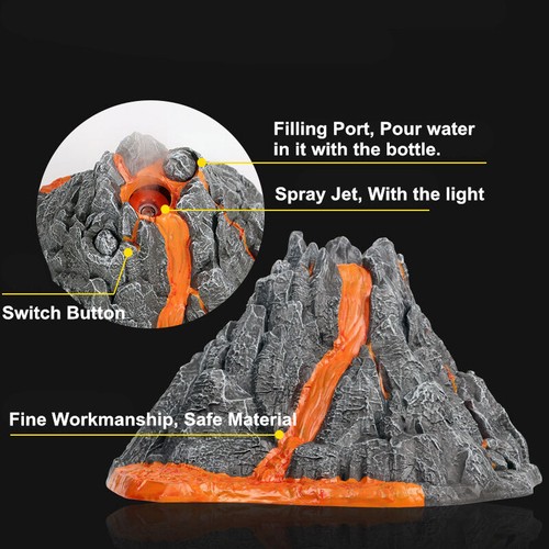 Volcanic Eruption Fiugre Volcano Dinosaur Scene Animal Collector Kid ...