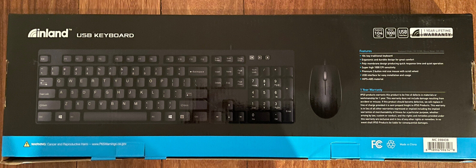 inland Ic210 USB Keyboard and Mouse for sale online | eBay