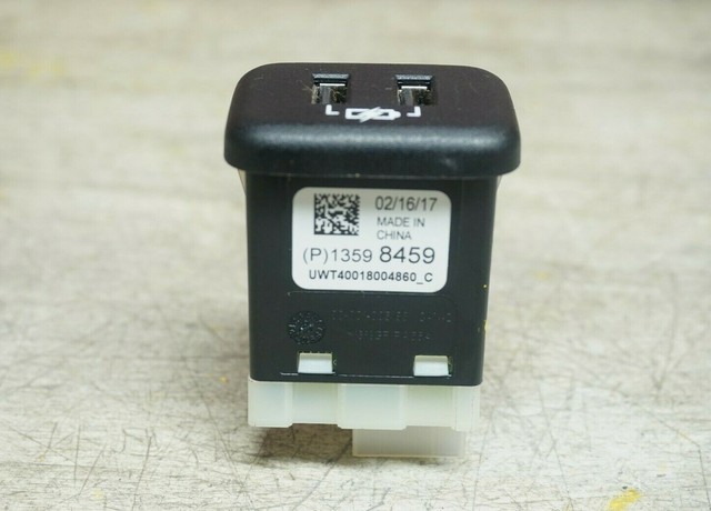 Chevrolet Traverse Console Back USB Adapter Dual Charging Port OEM 2018 ...