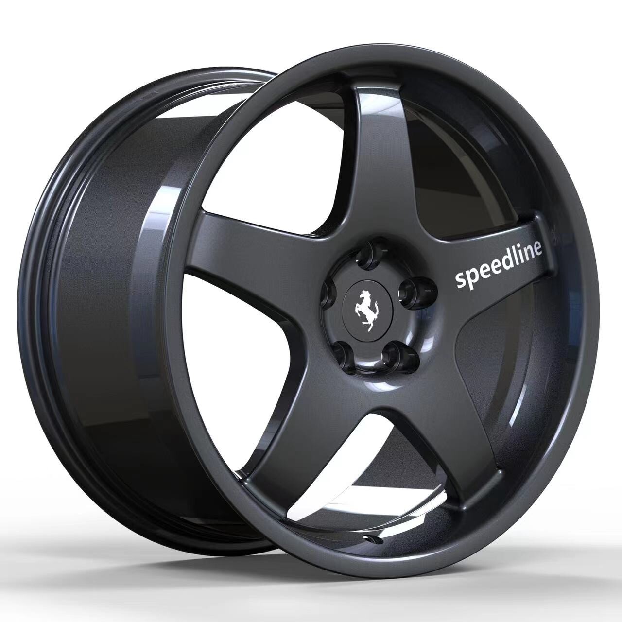 18 inch FORGED GREY CORSE RACE TRACK WHEELS SET- CUSTOM FOR FERRARI ...