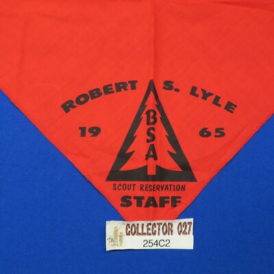 Boy Scout 1965 Robert S. Lyle Scout Reservation Staff Neckerchief WI ...