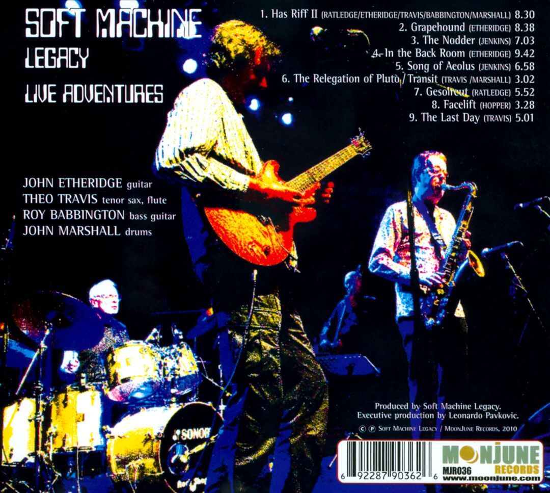 SOFT MACHINE LEGACY LIVE ADVENTURES NEW CD 692287903626| eBay