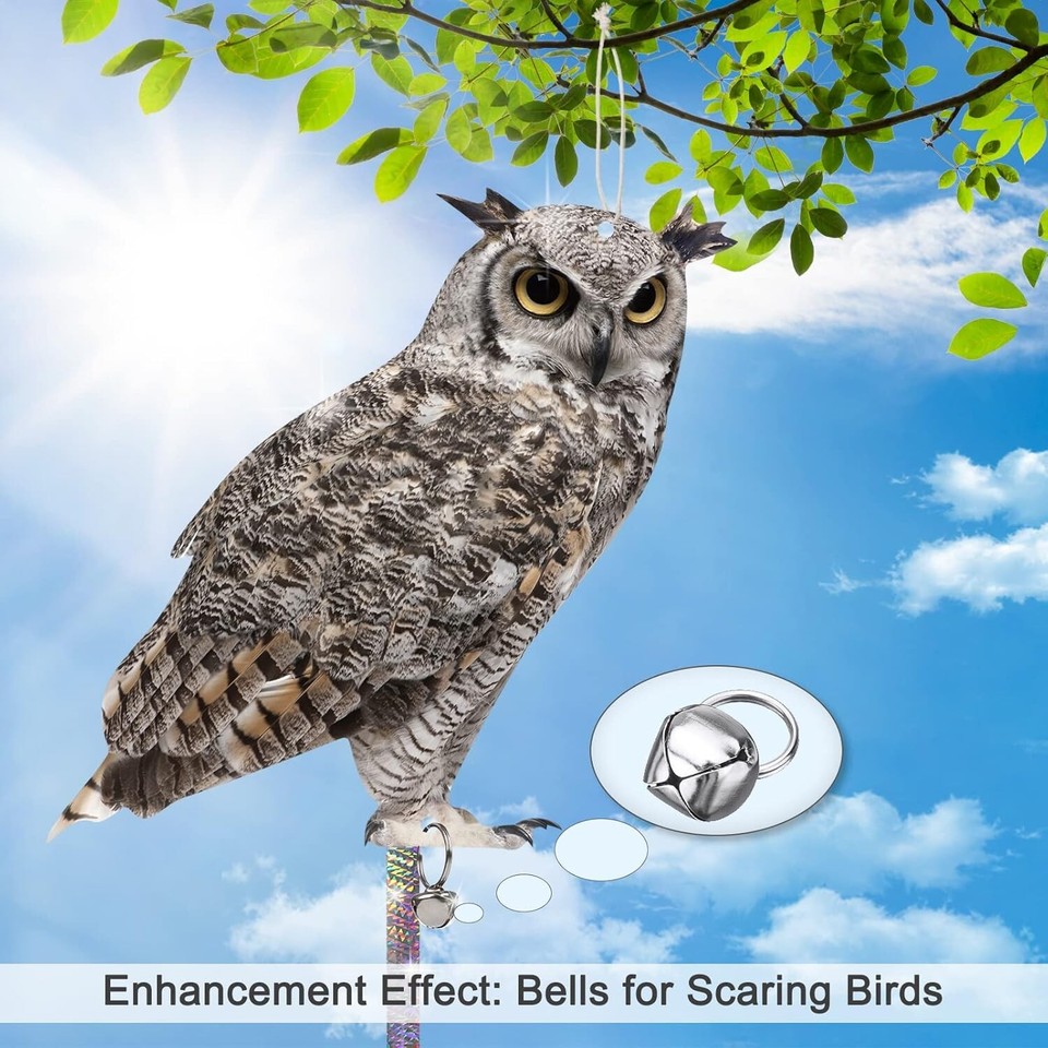 Owl to Scare Animals, 3 Pack Hanging Effective Owl Control Device to ...