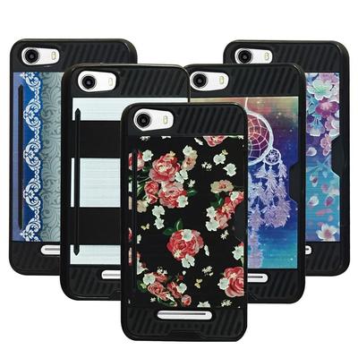 For BLU Dash M (D030U) Tough Hybrid w Soft Gel Design Case Cover ...