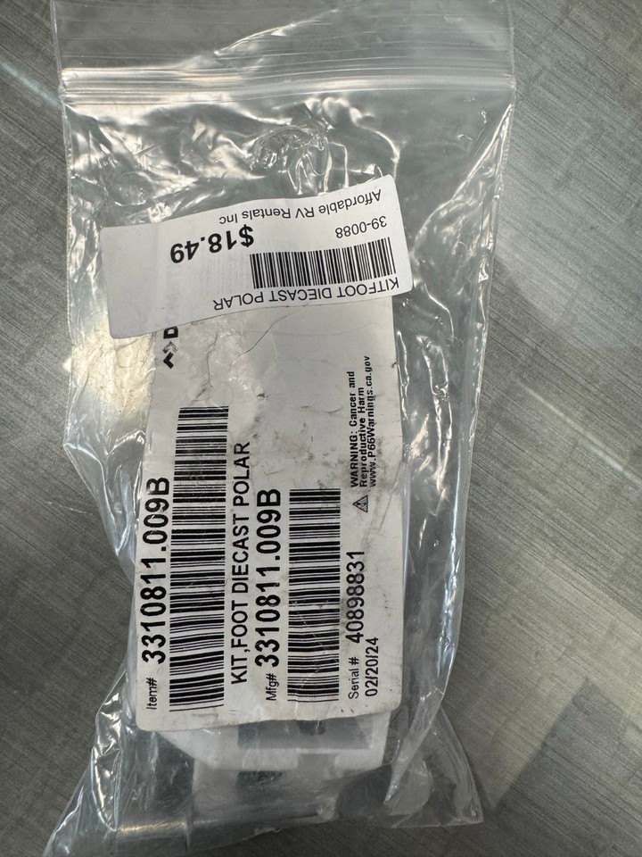 DOMETIC 3310811.009B FOOT DIECAST POLAR WHT | eBay