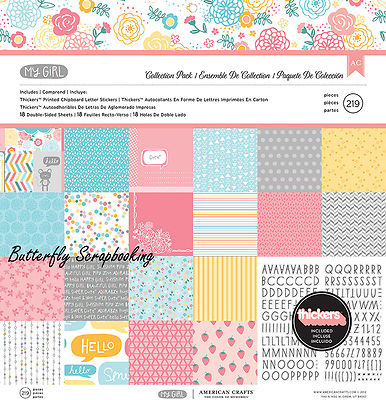 Cute Girl My Girl Collection 12X12 Scrapbooking Kit American Crafts 219 ...