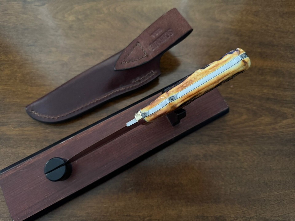 Rare VTG Schrade PH1 Fixed Blade Knife Nice Handle Loveless Style Made ...