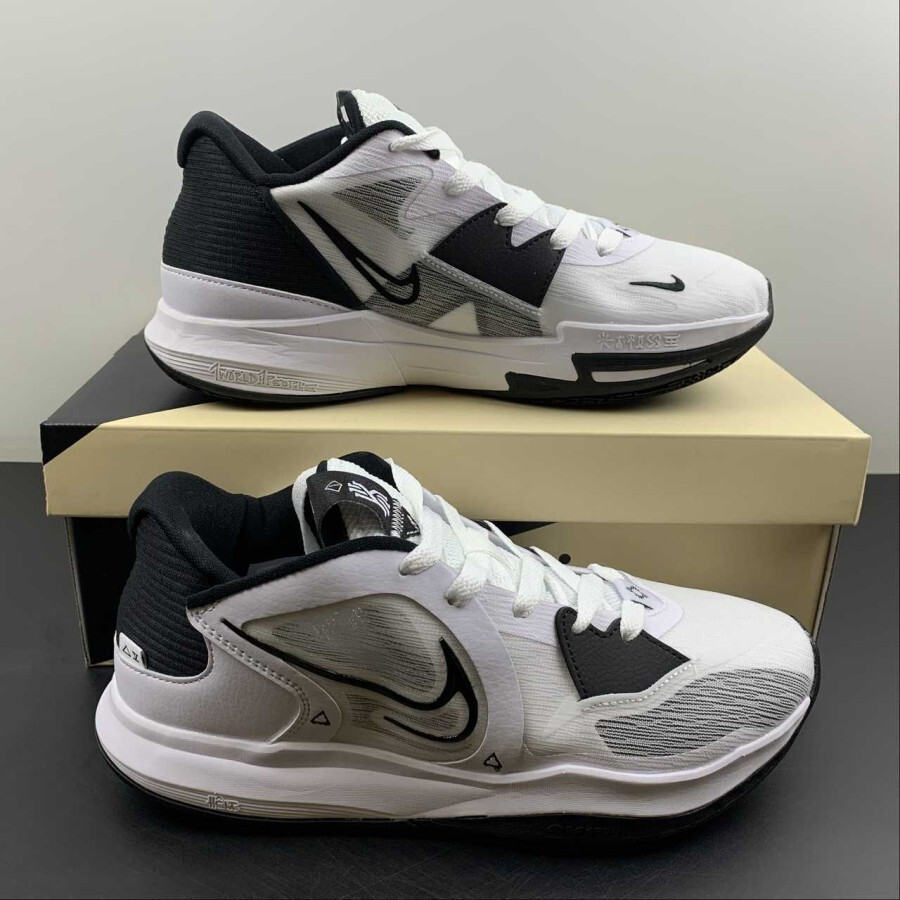 NEW Nike Kyrie Low 5 TB White Black Mens Basketball Shoes DO9617 100 ...