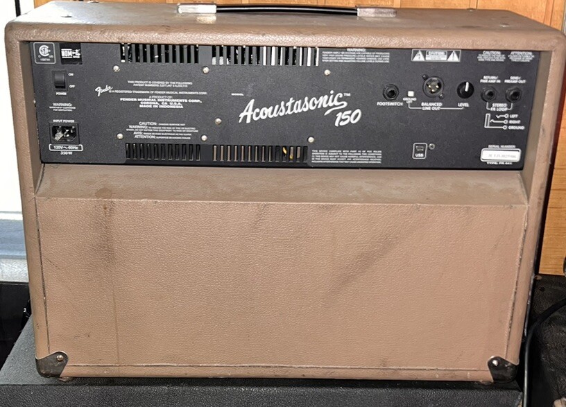 Fender Acoustasonic 150 2-Channel 150 Watt 2x8 Combo Acoustic Guitar ...