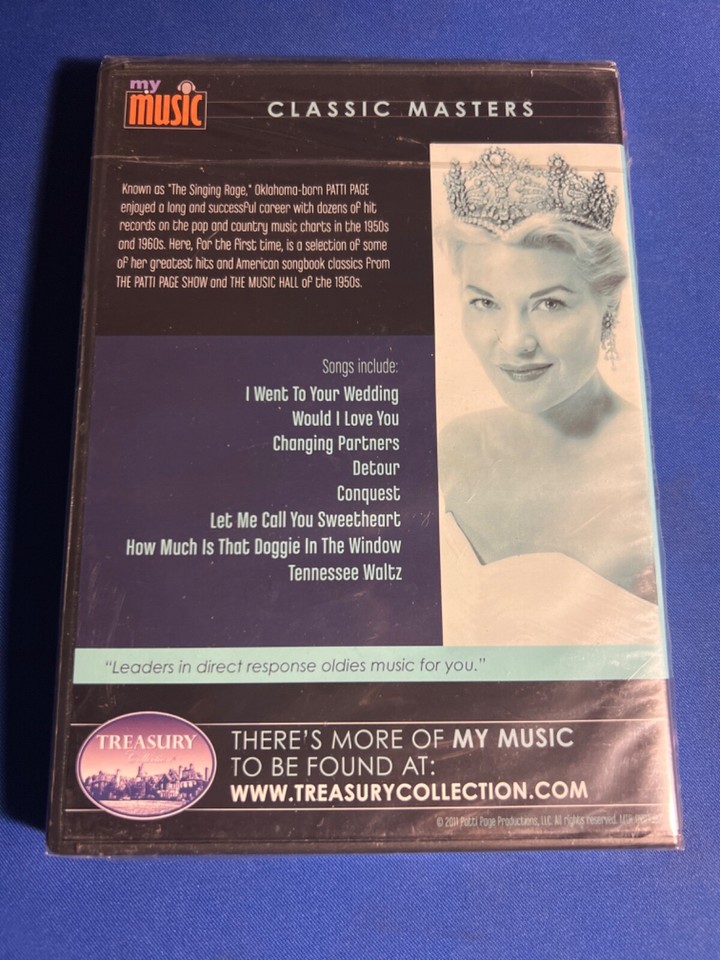 Patti Page “Moments to Remember” (DVD)……..….BRAND NEW & SEALED! | eBay