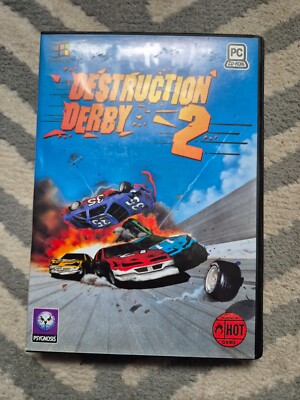 Destruction Derby 2 (PC CD-ROM, 2-DISC, 1996) Manual on Disc Excellent ...