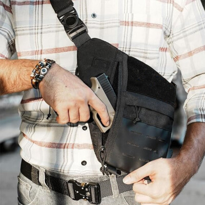 Anti-theft Bag Gun Chest Bag Underarm Bag Men Hidden Combat Shoulder ...