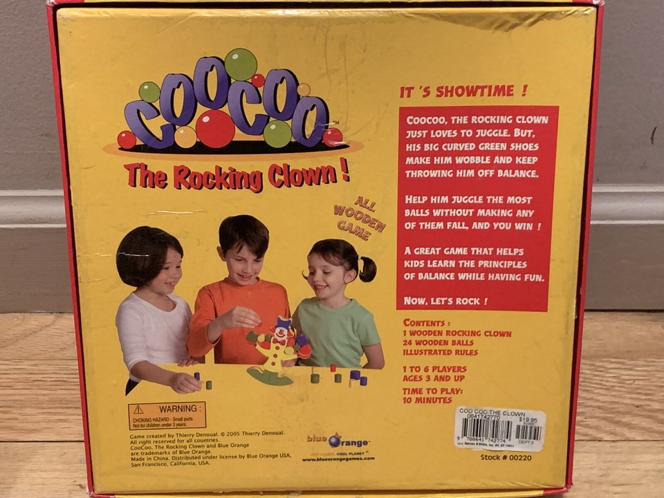 Wooden Rocking Clown Balancing Game | eBay
