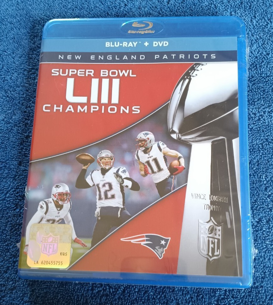 NFL Super Bowl LIII Champions Blu-ray DVD Sealed New England Patriots ...