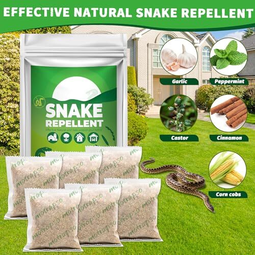 10Pouches Natural Snake Repellent for Yard Powerful, Snakes Repellent ...