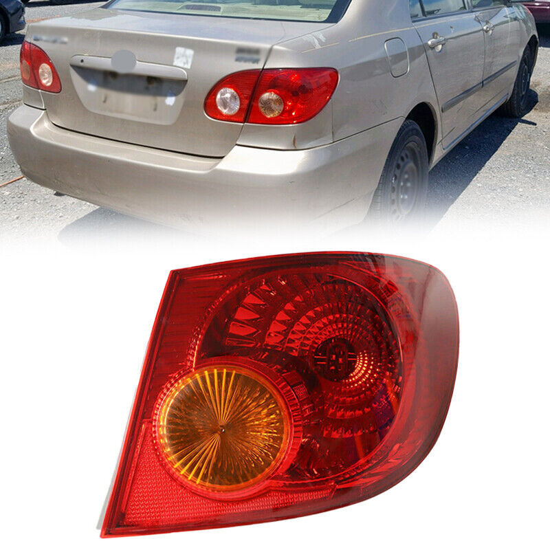 Fits 2003-2008 Toyota Corolla Rear Tail Light Outer Lamp Passenger ...