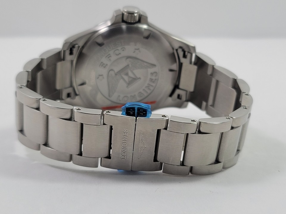 Longines Conquest VHP Quartz Blue Dial Stainless Steel Men's Watch ...