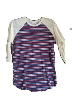 LuLaRoe Randy Baseball T Shirt womens Size Small Multicolor Pattern NWT ...