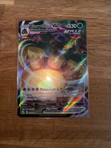 Carte Pokemon GORYTHMIC 023/264 Vmax Ultra Rare Epée et Bouclier 8 EB08 ...