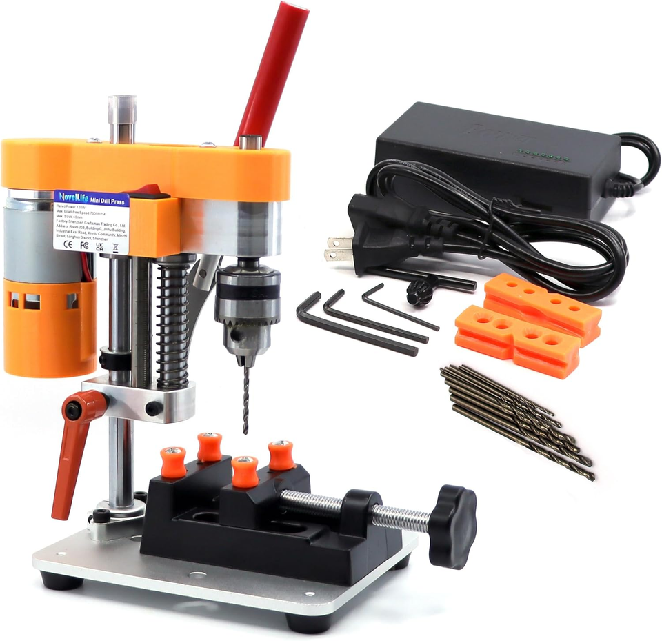 Mini Drill Press Precision Benchtop Drilling Machine Elecric Portable ...